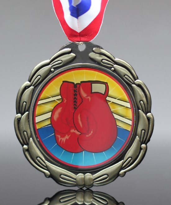 Boxing Epoxy Domed Medal | Edco Awards