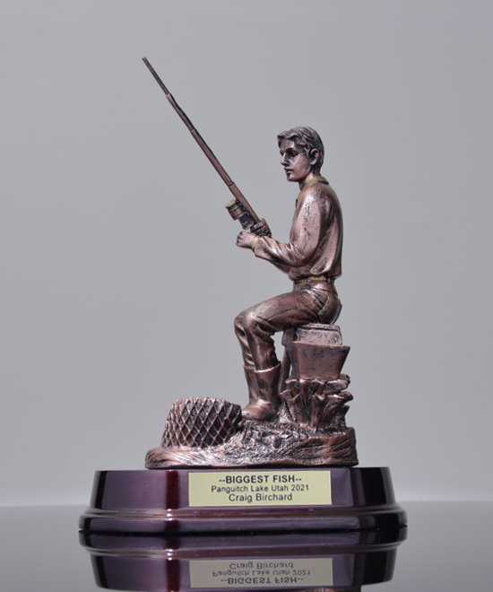 Fishing Trophy Statue | Fishing Resin Award | Edco Awards