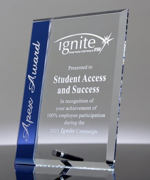Acceptance Glass Plaque - Premium Edition | Edco Awards