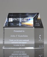 Show details for Crystal House Shaped Paperweight