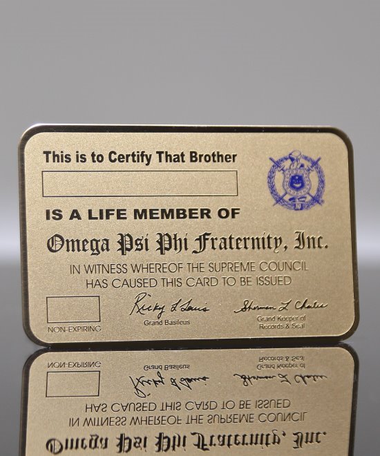 Custom Etched Brass Membership Card | Commercial Plates | Edco Awards