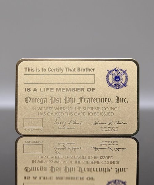 Custom Etched Brass Membership Card | Commercial Plates | Edco Awards
