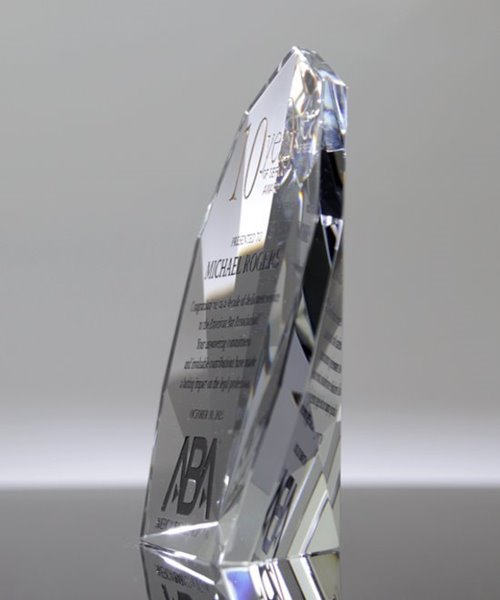 Prismatic Jewel Diamond Award with Black Fill | Edco Awards