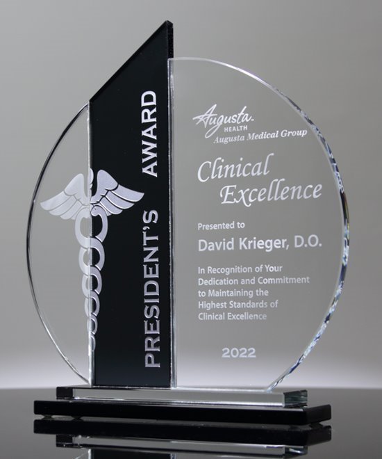 Clinical Excellence Award - Encore Black Crystal | Edco Awards
