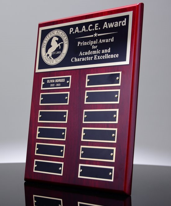 Academic Excellence Perpetual Recognition Award Plaque | Edco Awards