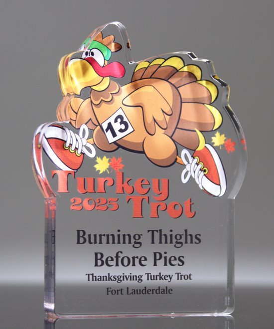 Acrylic Turkey Trot Trophy | Edco Awards