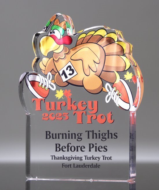 Acrylic Turkey Trot Trophy | Edco Awards