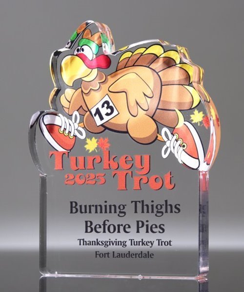 Acrylic Turkey Trot Trophy | Edco Awards
