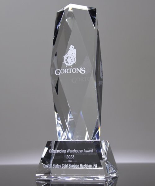Beveled Obelisk Clear Crystal President Award | Edco Awards