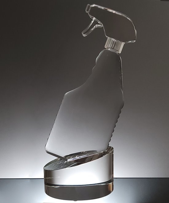 Crystal Spray Bottle Trophy | Windex Award | Edco Awards