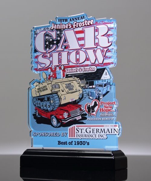Car Show Custom Acrylic Trophy | Car Show Awards | Edco Awards
