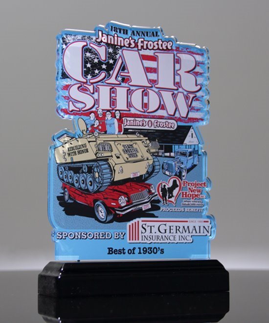 Car Show Custom Acrylic Trophy | Car Show Awards | Edco Awards