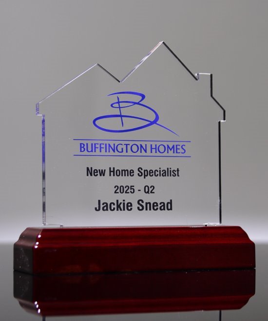 Top Sales Realtor Acrylic Award - Full Color Printed | Edco Awards