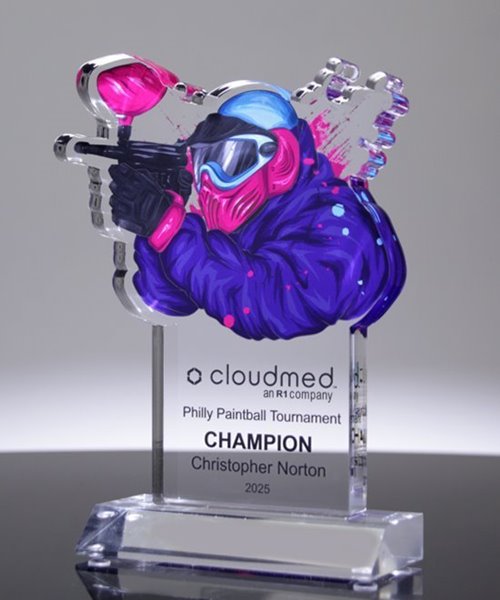 Acrylic Paintball Trophy | edco.com | Edco Awards