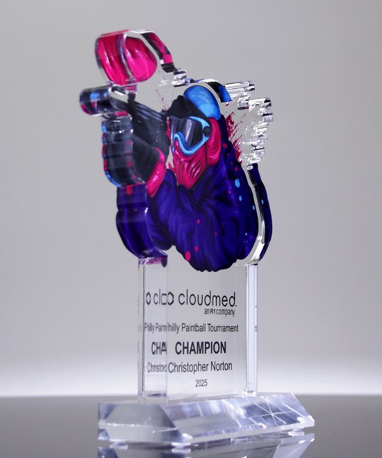 Acrylic Paintball Trophy | edco.com | Edco Awards