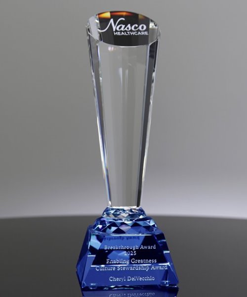 Sapphire Blue Crystal Spotlight Award | Edco Awards