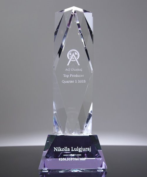 Presidential Tower Purple Crystal Award | Edco Awards