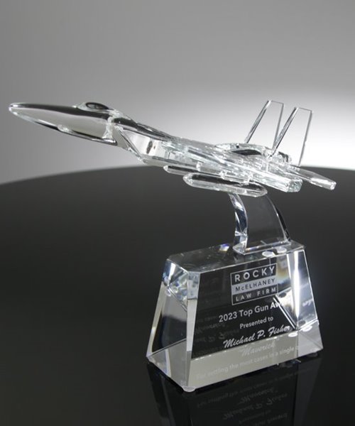 Crystal Jet Trophy | Top Gun Jet Award | Edco Awards