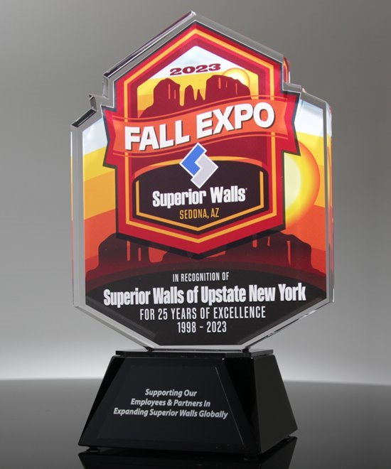 Custom Acryli-Glass Logo Award | Edco Awards