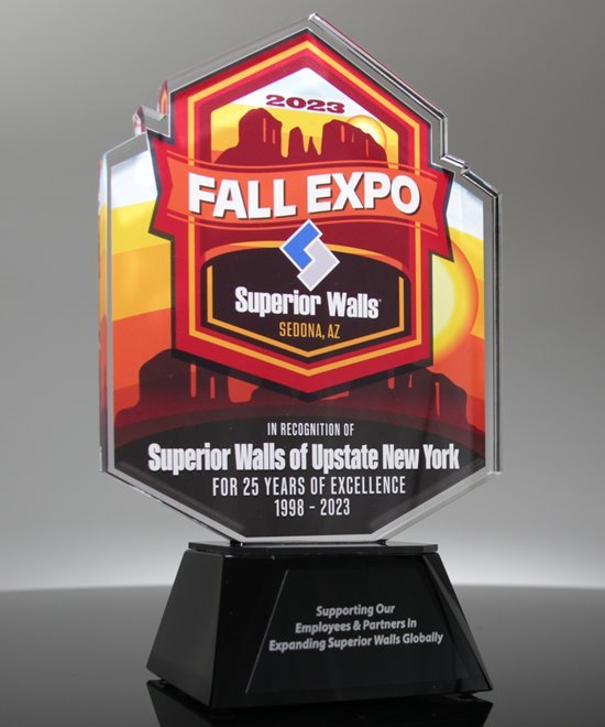Custom Acryli-Glass Logo Award | Edco Awards