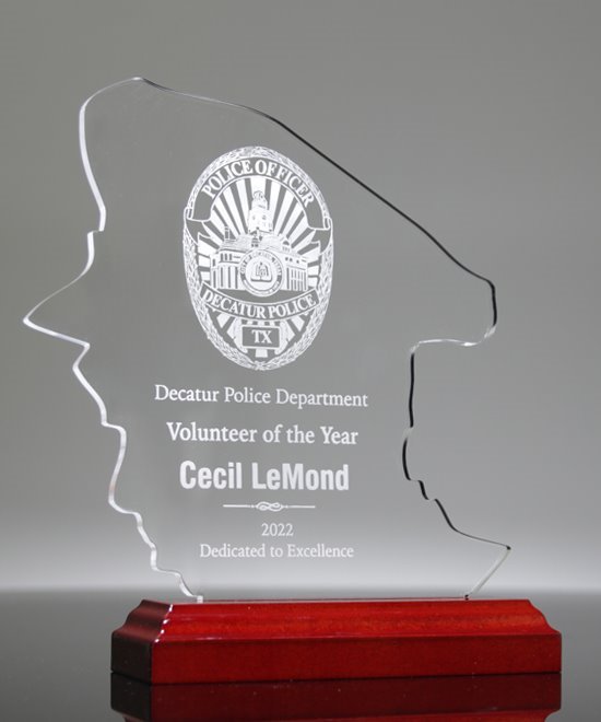 Police Officer Silhouette Trophy | Edco Awards