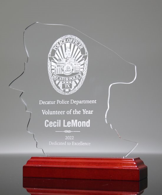 Police Officer Silhouette Trophy | Edco Awards