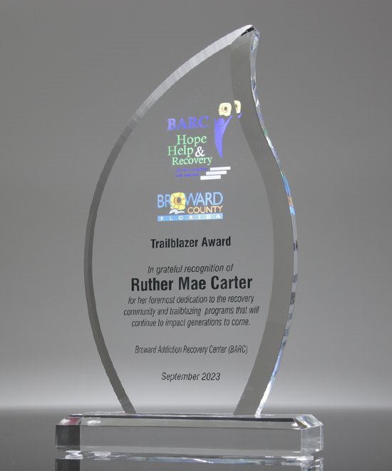 Full Color Inspiration Flame Acrylic Award | Edco Awards