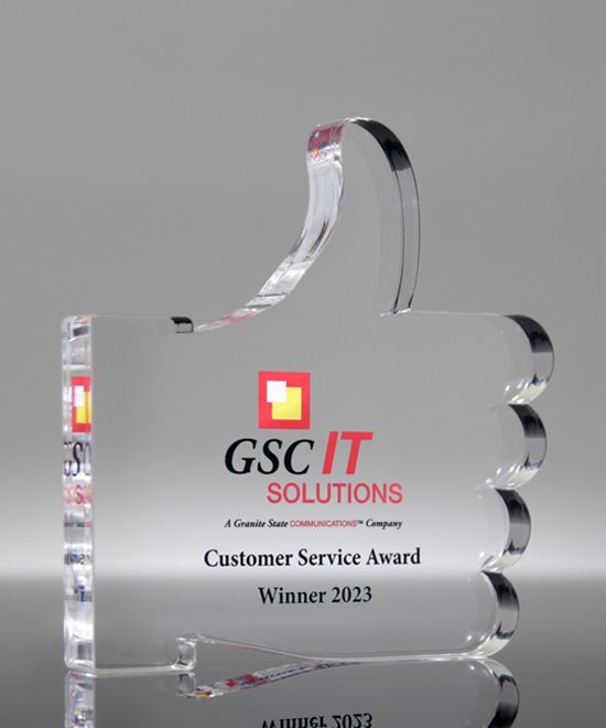 Customer Service Thumbs Up Trophy | Edco Awards