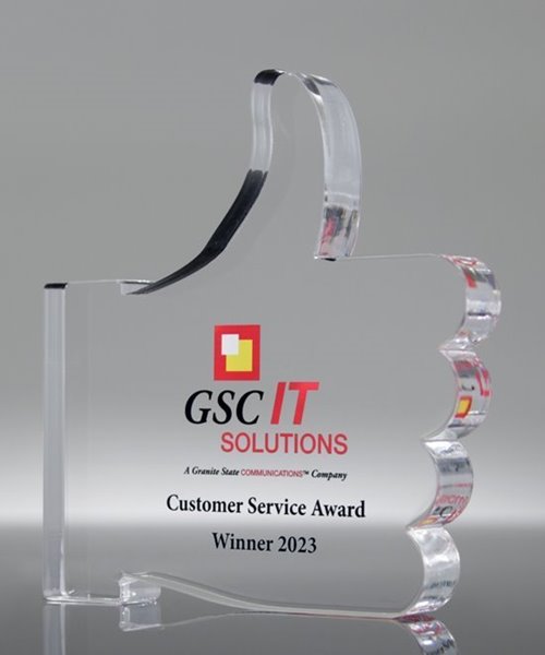 Customer Service Thumbs Up Trophy | Edco Awards
