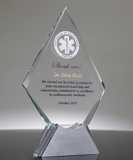 Physician of Excellence Award | Crystal Diamond Trophy | Edco Awards