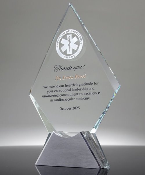 Physician of Excellence Award | Crystal Diamond Trophy | Edco Awards
