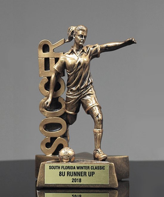 Billboard Female Soccer Trophy | Edco Awards