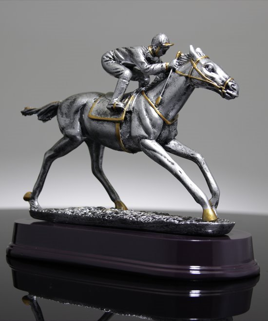 Horse Racing Trophy | Silverstone Resin Jockey Award RF2091SG | Edco Awards