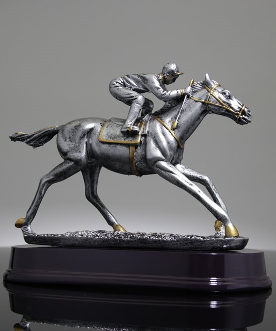 Horse Racing Trophy | Silverstone Resin Jockey Award RF2091SG | Edco Awards
