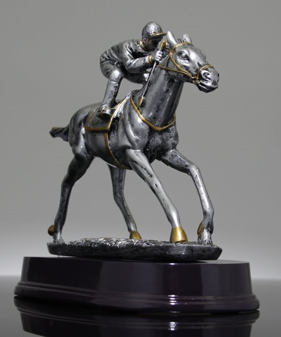 Horse Racing Trophy | Silverstone Resin Jockey Award RF2091SG | Edco Awards