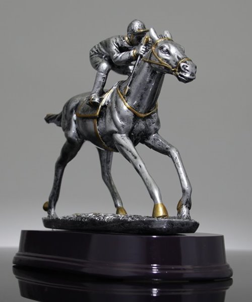 Horse Racing Trophy | Silverstone Resin Jockey Award RF2091SG | Edco Awards