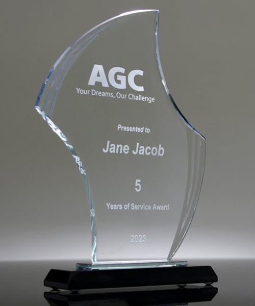 Gratitude Crystal Flame Award | Edco Awards