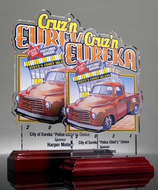 Custom Shaped Car Show Acrylic Award | Edco Awards
