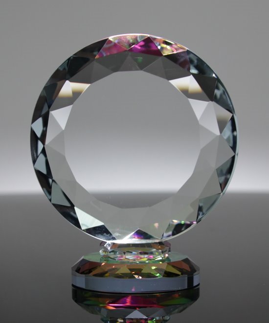Prismatic Orbit Crystal Paperweight Trophy | Edco Awards
