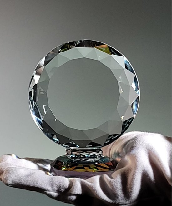 Prismatic Orbit Crystal Paperweight Trophy | Edco Awards