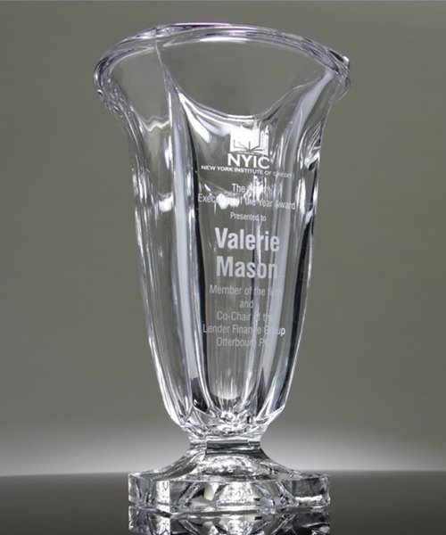 Brilliance Legacy Crystal Vase Trophy | 97110-13 | Edco Awards