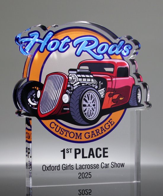 Car Show Acrylic Trophy - Hot Rod Edition | Edco Awards