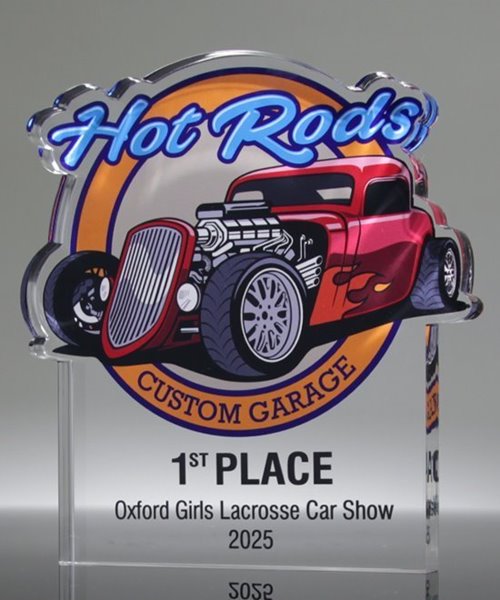 Car Show Acrylic Trophy - Hot Rod Edition | Edco Awards