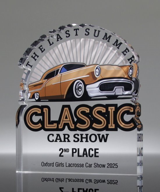 Auto Show Acrylic Trophy - Classic Car Edition | Edco Awards