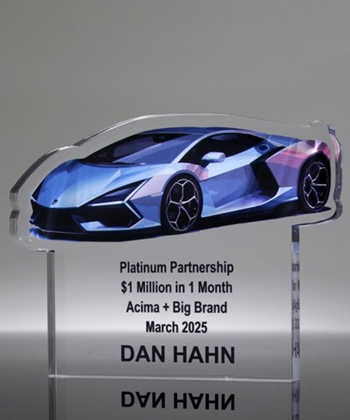 Acrylic Supercar Trophy - Lamborghini Revuleto | Edco Awards