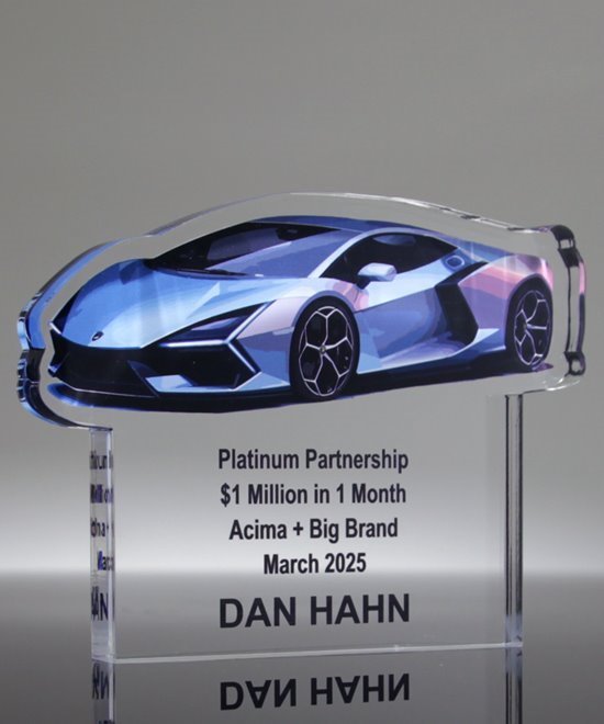 Acrylic Supercar Trophy - Lamborghini Revuleto | Edco Awards
