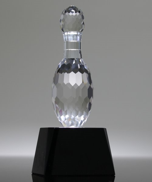 Bowling Trophy: Classic Bowling Pin Crystal Award | Edco Awards