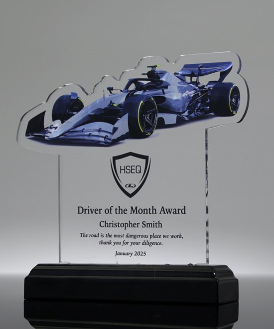 F1 Acrylic Racing Award | Edco Awards