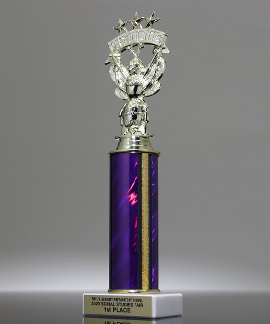 Classic Spelling Bee Column Trophy | Edco Awards