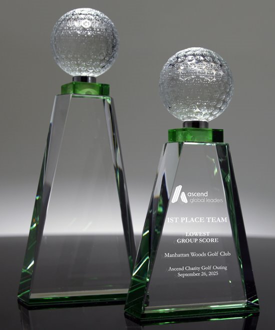 Golfing Excellence Crystal Trophy | Edco Awards